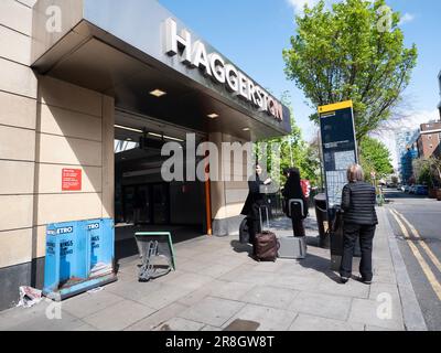 Haggerston Station Hackney London, on the East London Line Stock Photo ...