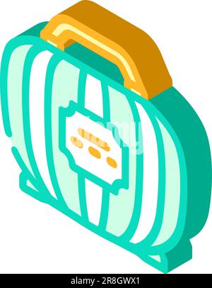 lunch box kids container isometric icon vector illustration Stock ...