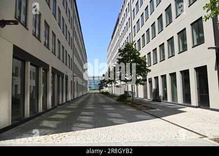 Royal Albert quay development commercial district, London Stock Photo ...