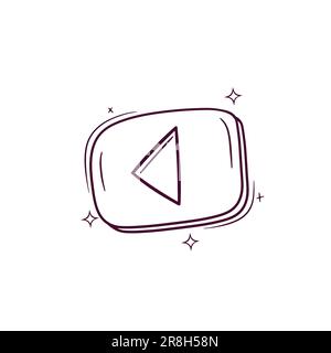 Audio Content hand drawn doodle banner. Cartoon vector detailed flyer ...