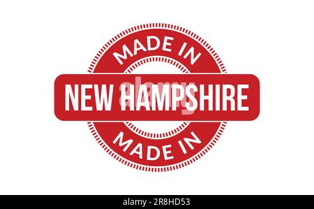 made in New Hampshire red square isolated stamp Stock Vector Image ...