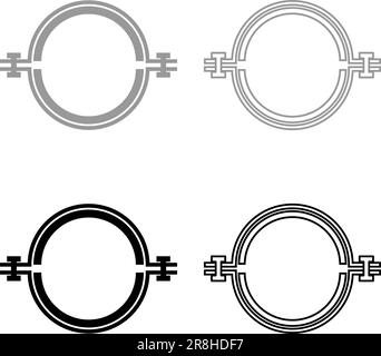 hose clamp color icon vector illustration Stock Vector Image & Art - Alamy