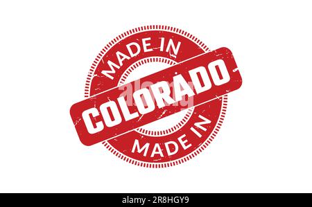 made in Colorado red grunge round stamp Stock Vector Image & Art - Alamy