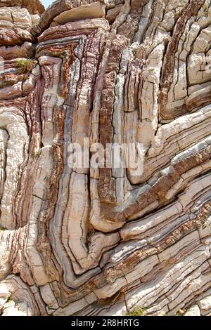 Folded limestone on Crete, Greece Stock Photo - Alamy