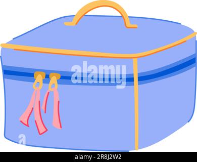zipper cosmetic pouch cartoon vector illustration Stock Vector Image ...