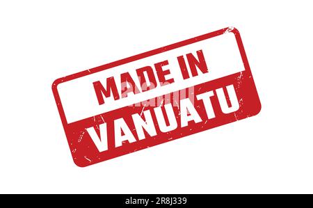 Made in Vanuatu - rubber stamp - vector, Vanuatu map pattern - black ...