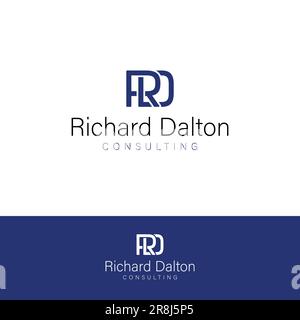 Richard Dalton consulting vector logo design. R and D logotype. RD ...