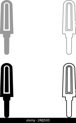 Hand metal detector held personal airport security concept scanner set ...