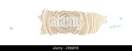 Puerto Rico shape filled with country name in many languages. Puerto ...