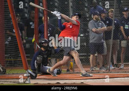 Draft prospect Eric Bitonti participates in the MLB baseball draft ...