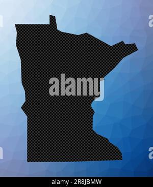 Minnesota map shape, united states of america. Flat concept icon symbol ...