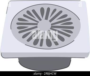 sewer drainage grate cartoon vector illustration Stock Vector Image ...