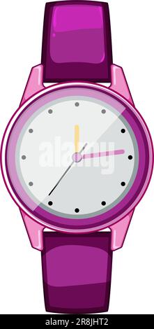 wrist kid watch time cartoon vector illustration Stock Vector Image ...