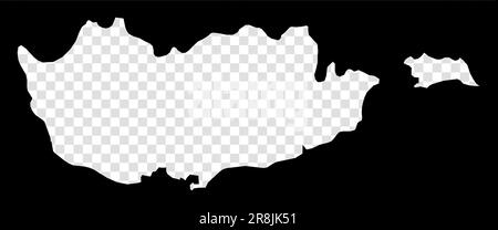 Cyprus - solid black outline border map of country area. Simple flat ...