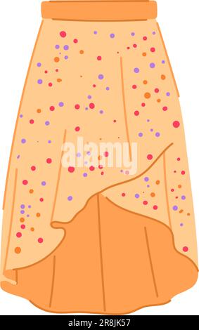 Mockup of a mini skirt for woman, girl. Template clothing design front ...