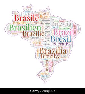 languages vector map of south america Stock Vector Image & Art - Alamy