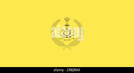 Top view of flag Standard Sultan Pahang Malaysia. Malaysian travel and ...