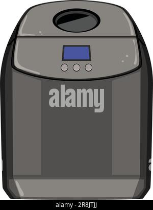 making bread maker cartoon vector illustration Stock Vector Image & Art ...