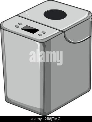 flour bread maker cartoon vector illustration Stock Vector Image & Art ...