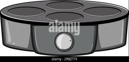 cooking crepe maker cartoon vector illustration Stock Vector Image ...