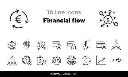 Financial flow icons Stock Vector Image & Art - Alamy