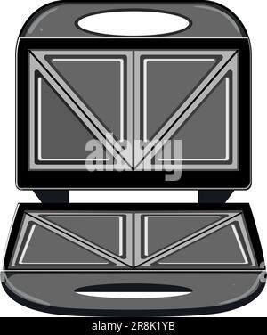 appliance sandwich maker cartoon vector illustration Stock Vector Image ...