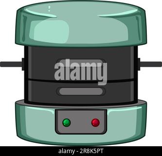 fast sandwich maker cartoon vector illustration Stock Vector Image ...