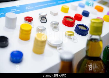 Caps packaging concept. Bottle caps and closures packaging design ...