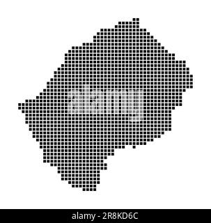 Map of Lesotho, filled in gray Stock Vector Image & Art - Alamy