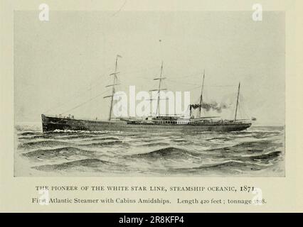 The ''Oceanic''. Pioneer steamer of the White Star Line Stock Photo - Alamy