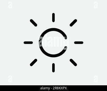 Sun icon clipart, vector symbol illustration element Stock Vector Image ...