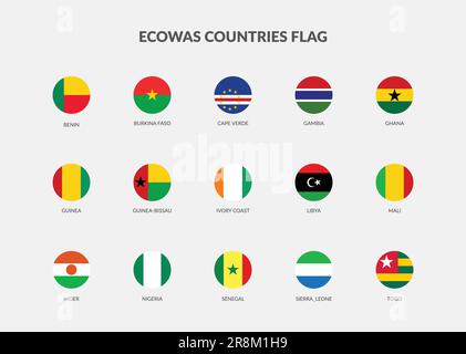Flag of the Economic Community of West African States, ECOWAS flag ...