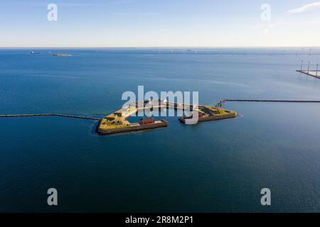 Aerial View of Trekroner Fort in Copenhagen Stock Photo - Alamy