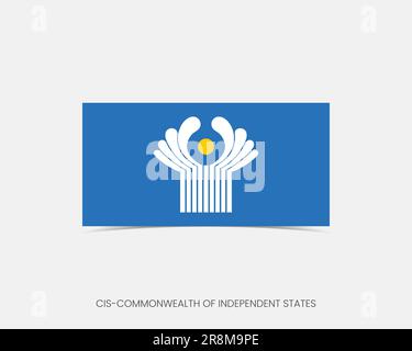 Commonwealth of Independent States Flag Vector Illustration on White ...