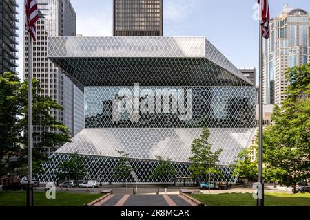 Seattle Central Library Designed by Rem Koolhaas 2004 Seattle ...