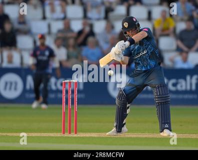 Northampton 21-June 2023 : Harry Came of Derbyshire Falcons during the ...