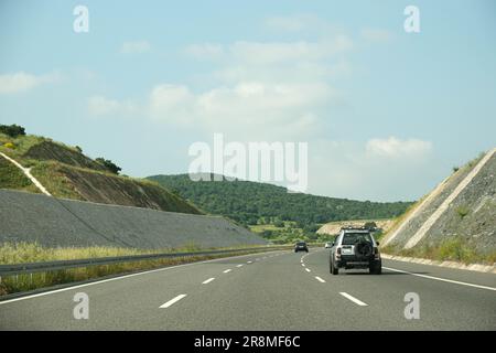 Izmir Istanbul Highway road background material Stock Photo - Alamy