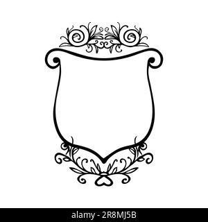Crest banner border for invitation or card Stock Vector Image & Art - Alamy