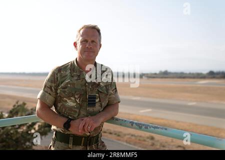 Station Commander Group Captain Simon Cloke on RAF Akrotiri in Cyprus ...
