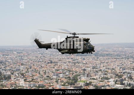 A Puma helicopter from 84 Squadron based at RAF Akrotiri in Cyprus ...