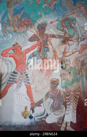 Mural by the Japanese artist Kosetsu Nosu, Mulagandha Kuti Vihara ...