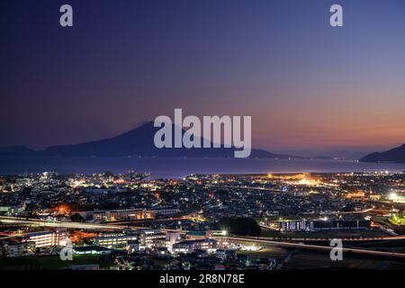 Evening view of Sakurajima Stock Photo - Alamy
