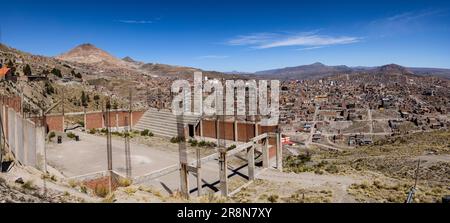 Potosi with the mighty Cerro Rico full of silver and zinc mines in the ...