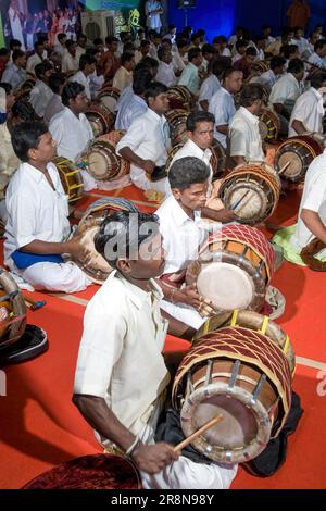 Performance by Nadaswaram and 101 Thavil tavil musicians vidwans on the ...