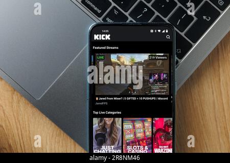 Kick livestreaming platform on internet. Kick is a new streaming ...