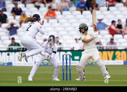 England's Tammy Beaumont plays a shot during the ICC Women's Cricket ...