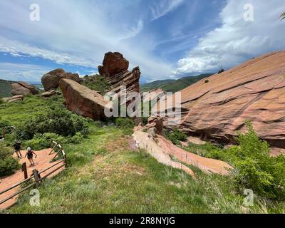 Red Rocks amphitheater in Golden, Colorado Stock Photo - Alamy