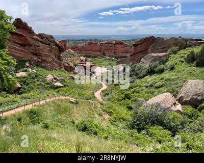 Red Rocks amphitheater in Golden, Colorado Stock Photo - Alamy