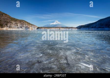 Lake Shojin and Mt Stock Photo - Alamy