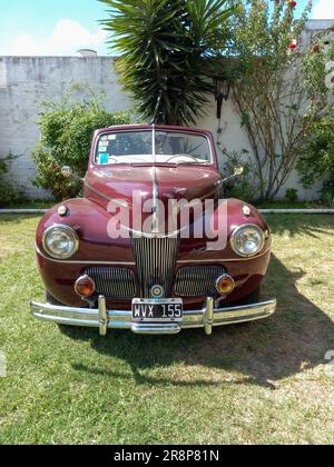 Ford super deluxe 8 V8 old rusty car wreck 1947 classic parked rust rusted pitted unkempt ...